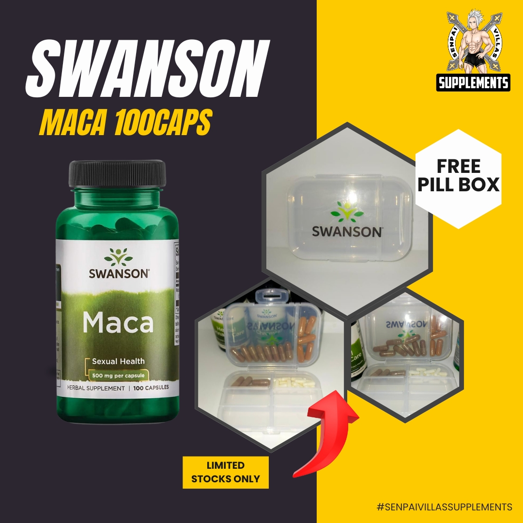 SWANSON MACA 500MG 100 CAPSULES FREE SWANSON PILL BOX | Shopee Philippines
