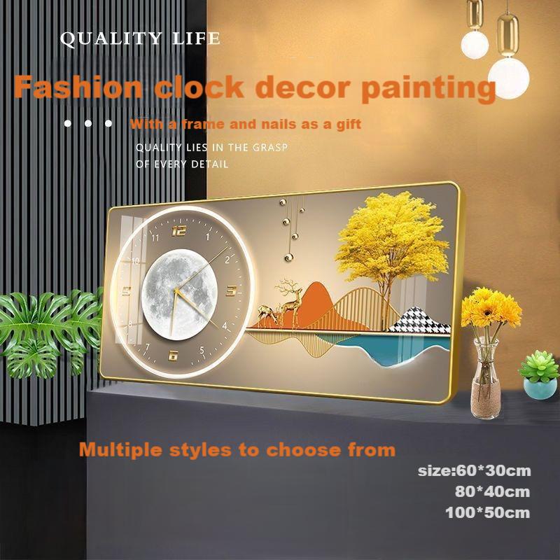 Abstract wall clock Home Decor Mural Art clock Mural Decor Painting ...