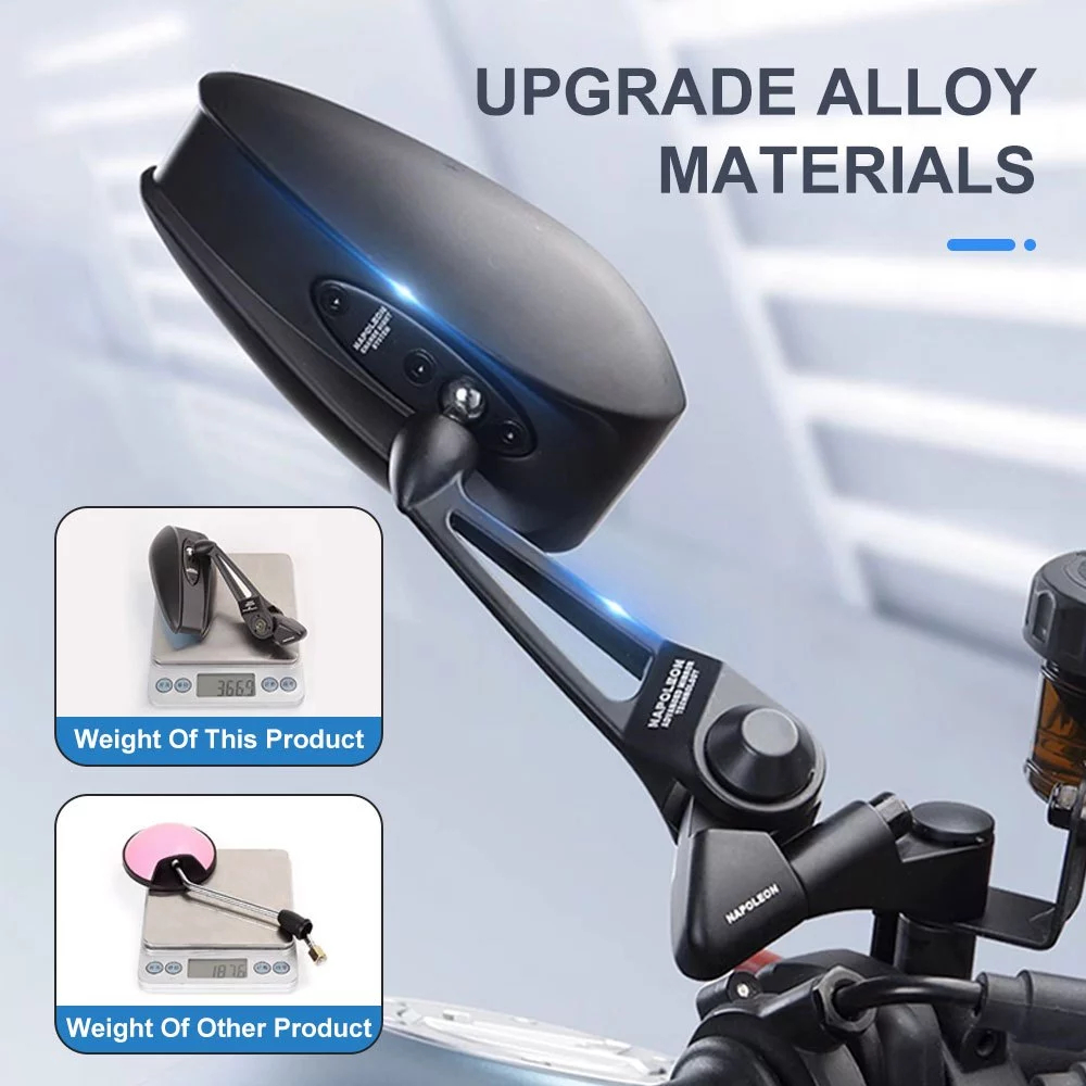Motorcycle Side Mirror Street King Anti-glare 360° Rotation V3 Honda ...