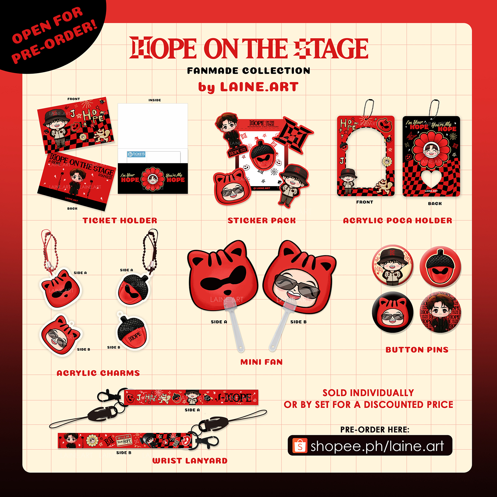 Hope on the Stage HOTS Fanart Stickers by Laine.art Waterproof Vinyl J ...