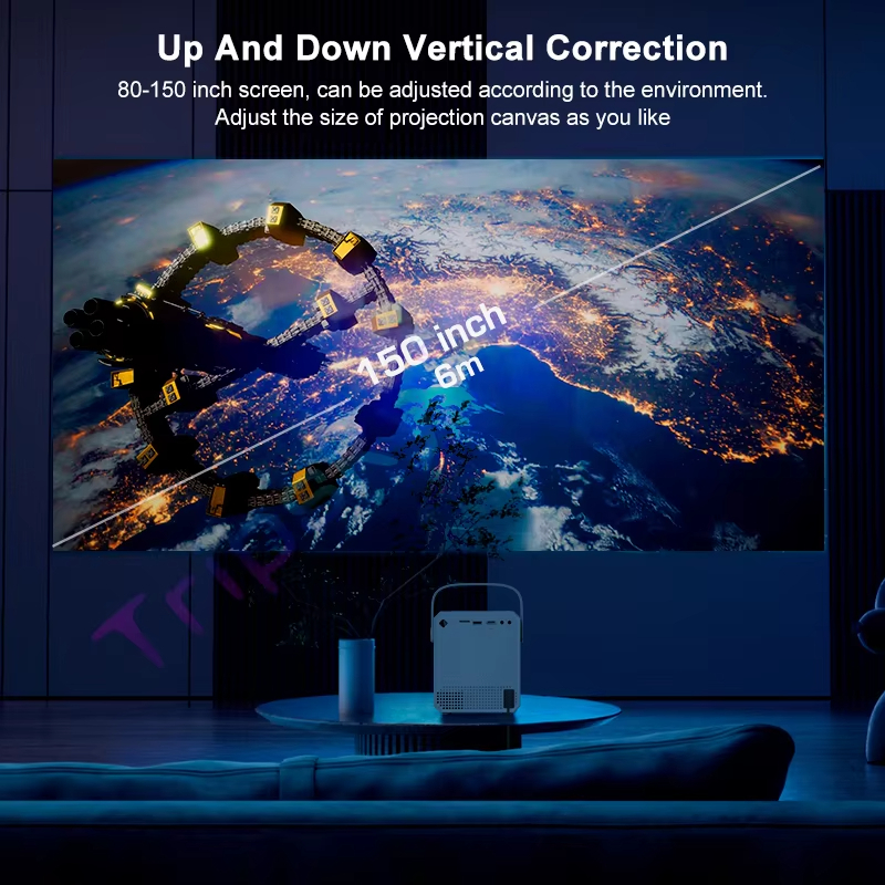 mini Projector Portable Smart 8K Full Projector With Bluetooth For ...