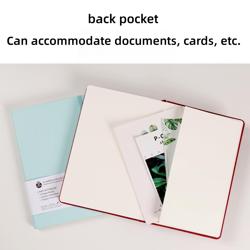 Notebook Diary Dot Pages A5 Leather Soft Cover 160 Pages Ivory White ...
