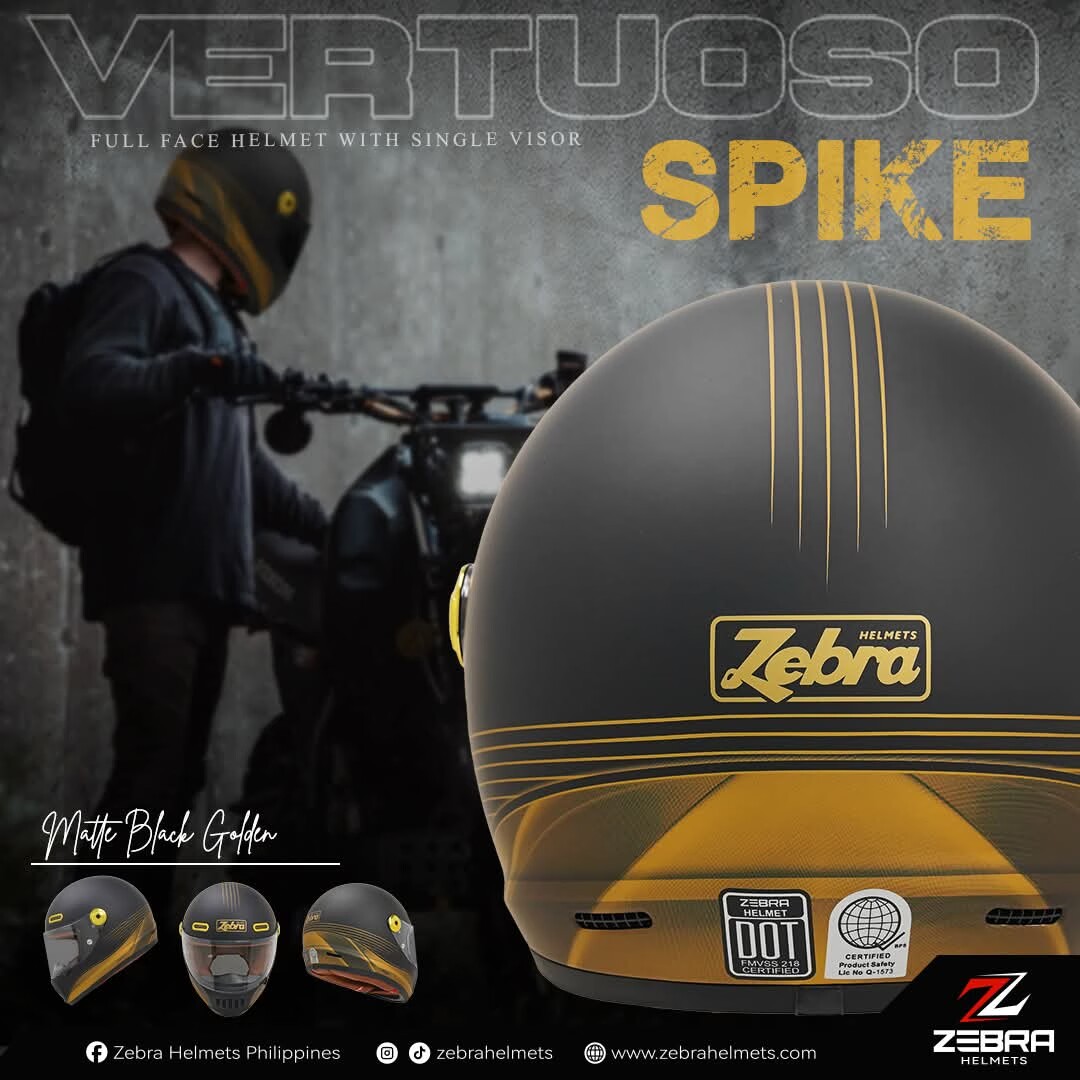 【𝑶𝑹𝑰𝑮𝑰𝑵𝑨𝑳】Zebra VERTUOSO Classic Helmet Full Face Motorcycle Men Women ...