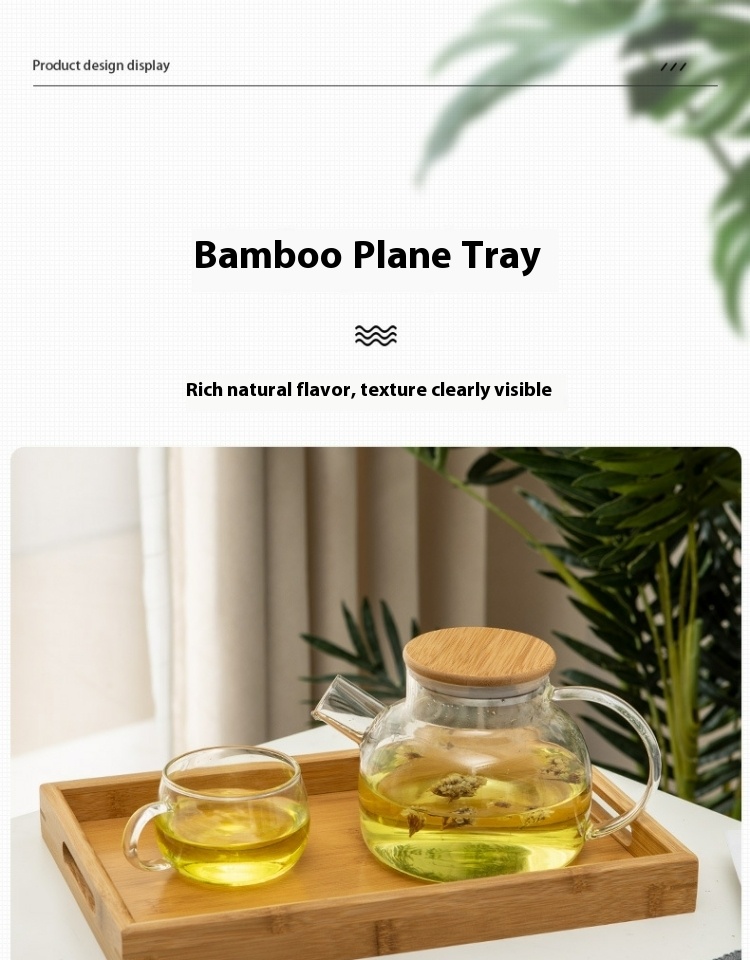 Japanese-Style Multi-Sizes Wooden Rectangular Tea Tray Wooden Breakfast ...