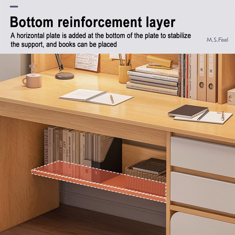 Study Table Desk Bookcase Bookshelf Computer Tabel One Rental House ...