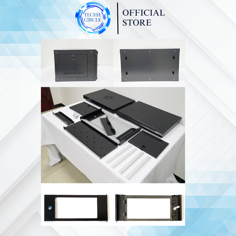 Techie Circle Network Cabinet | 4U Data Cabinet | Data Cabinet | Wall ...