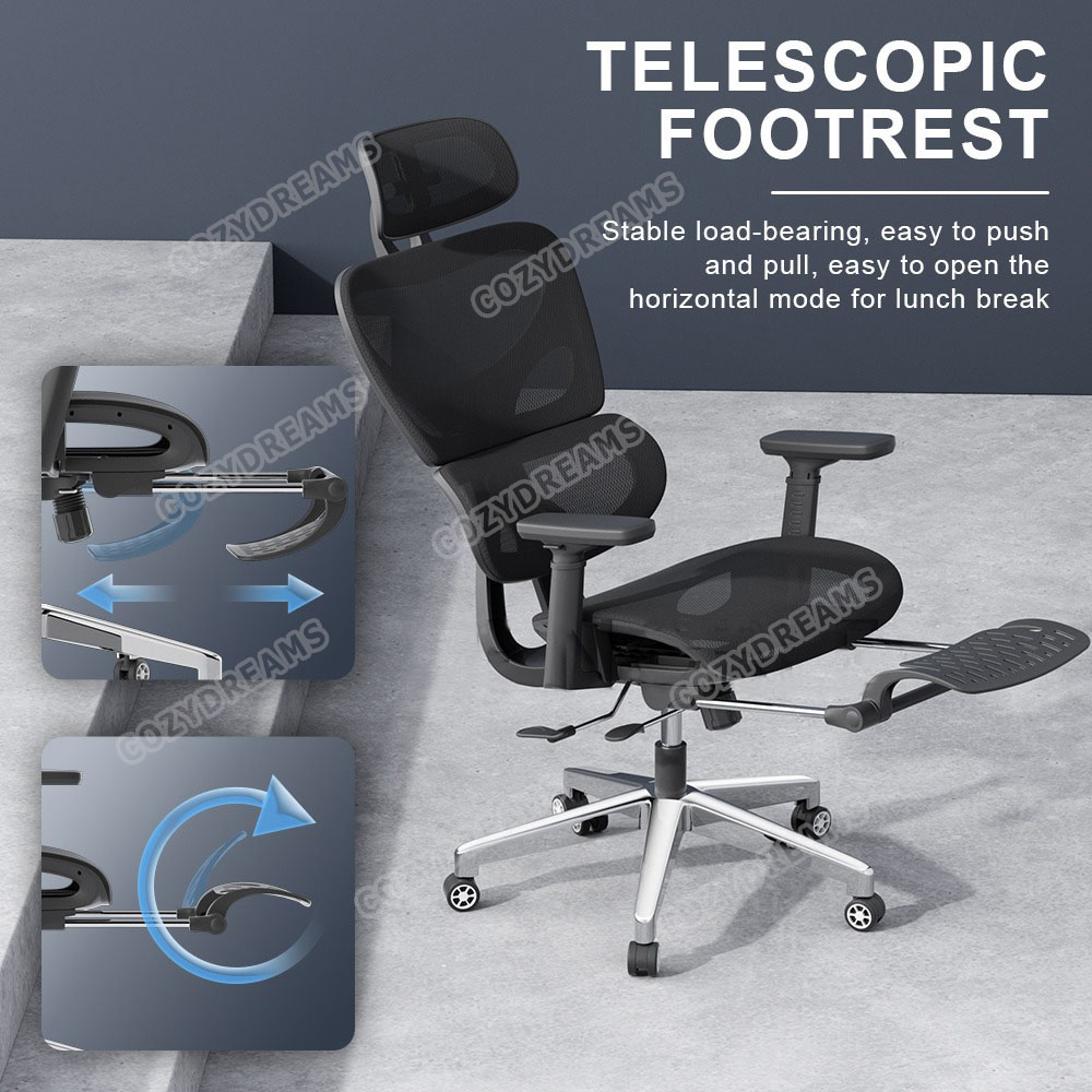 Ergonomic Office Chair Korean Computer Study Chair Gaming Chair Mesh ...
