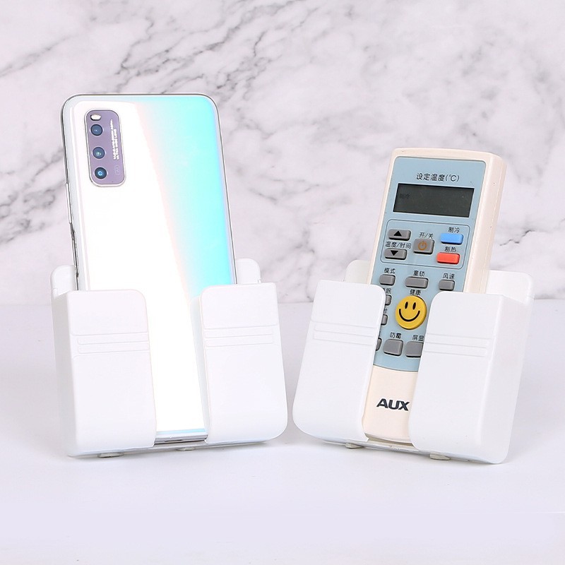 Punch Free Mobile Phone Holder Charging Stan Remote Control Storage Box ...