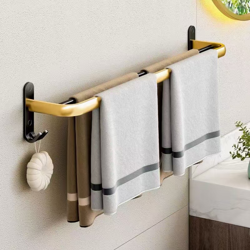 Bathroom Manager Black Towel Rack/Black Towel Rod/Gold Towel Rod ...