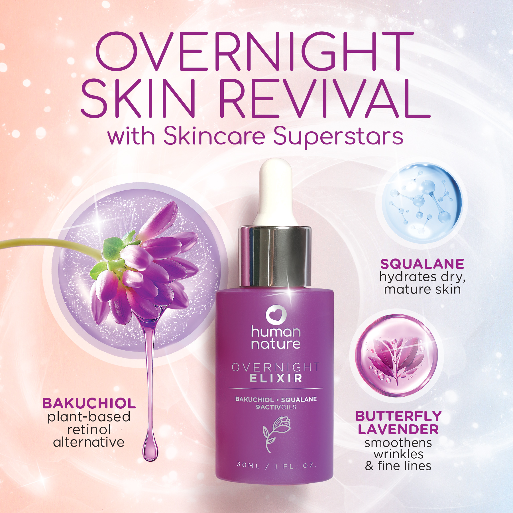 Human Nature Overnight Elixir 30ml (No Harmful Chemicals) | Shopee ...
