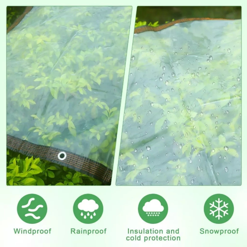 Transparent Trapal Waterproof Oilcloth 6X6M Tarp Thick Outdoor Plastic ...