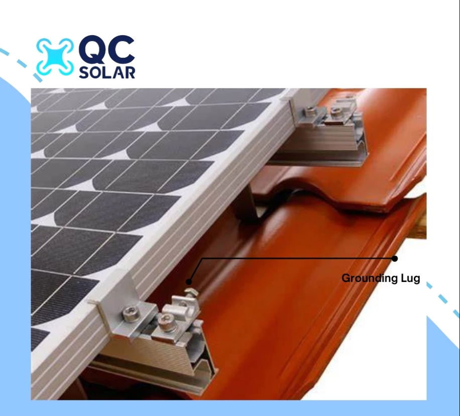 QC SOLAR Mounting Accessories L Foot Mid Clamp End Clamp Rail Splice ...