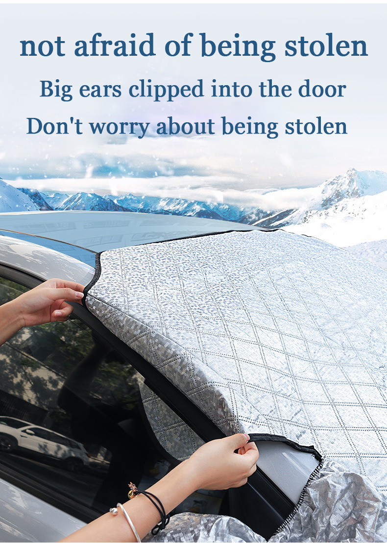 Upgraded 3 layers thickened car windshield cover car sun shade ...