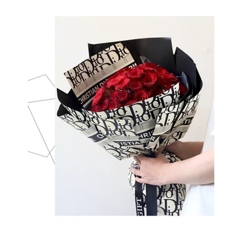 20pcs Two-Sided Colored Wrapper Paper Pastel Color Bouquet Wrapper ...