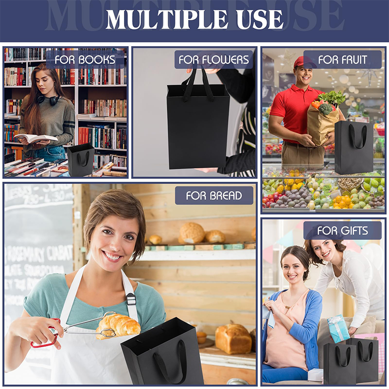 Kraft Paper Bag Plain Rope Handle Hand bag Gift Bag Paperbag per ...