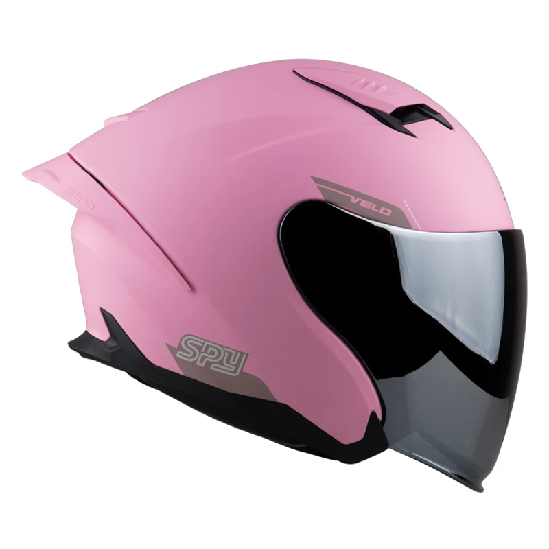【EAGLE SPEED】SPYDER HALF FACE HELMET SPY VELO V2 MATT NUDE PINK DUAL ...