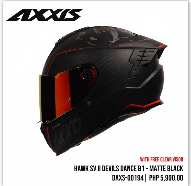 SEC AXXIS FULLFACE DUAL VISOR | Shopee Philippines