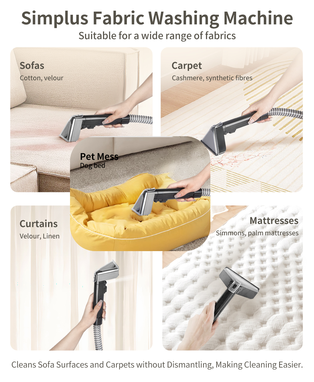 Simplus Wet and Dry Vacuum Cleaner Spot Cleaner Carpet & Upholstery ...