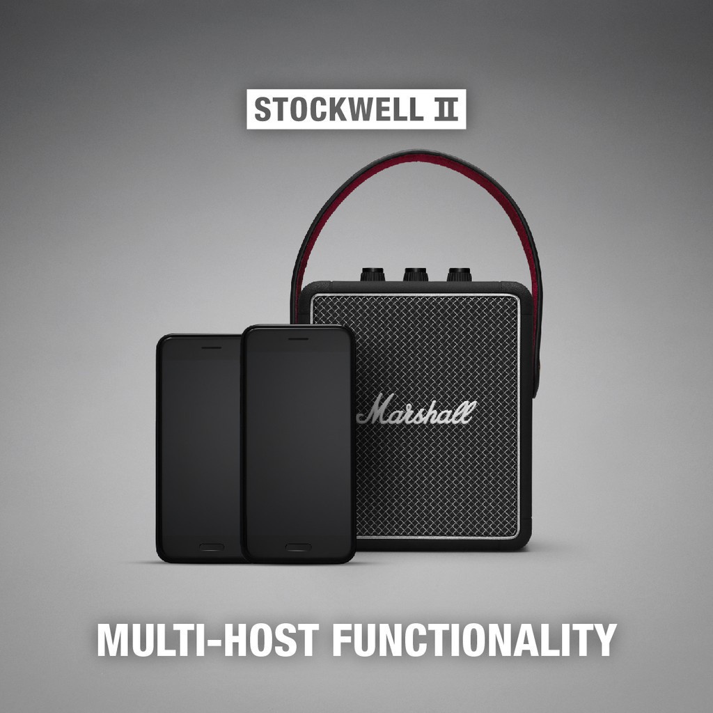 [HOT SALE] 𝗠𝗮𝗿𝘀𝗵𝗮𝗹𝗹 Stockwell II - Black & Brass | Bluetooth Speaker ...