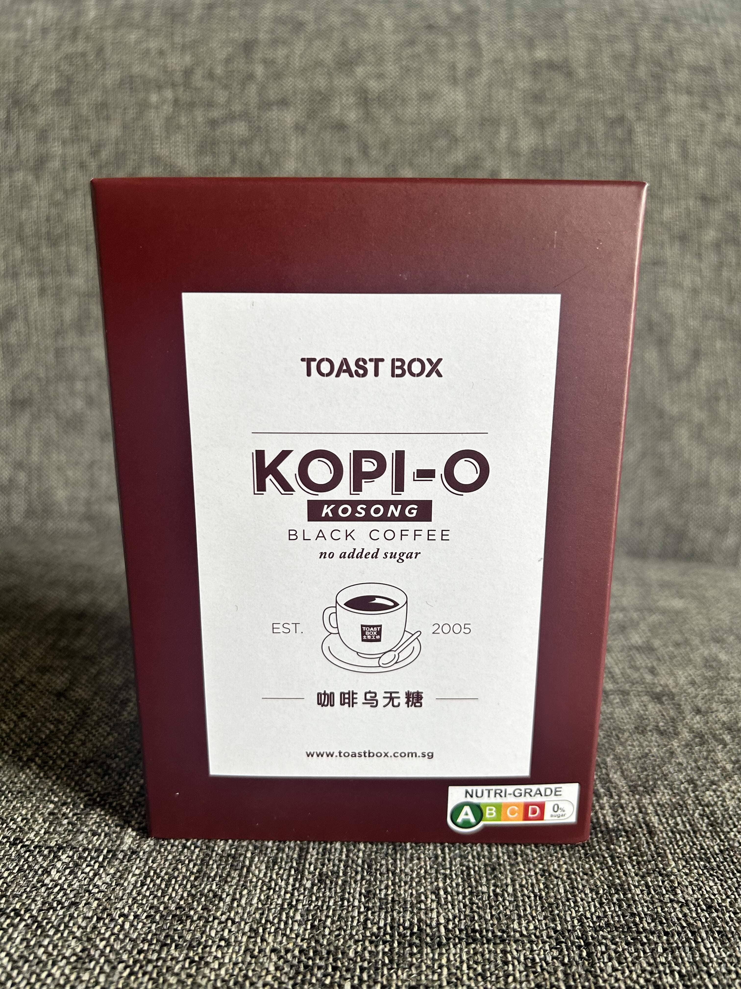 Toast Box Kopi O Kosong Black Coffee without Sugar | Shopee Philippines
