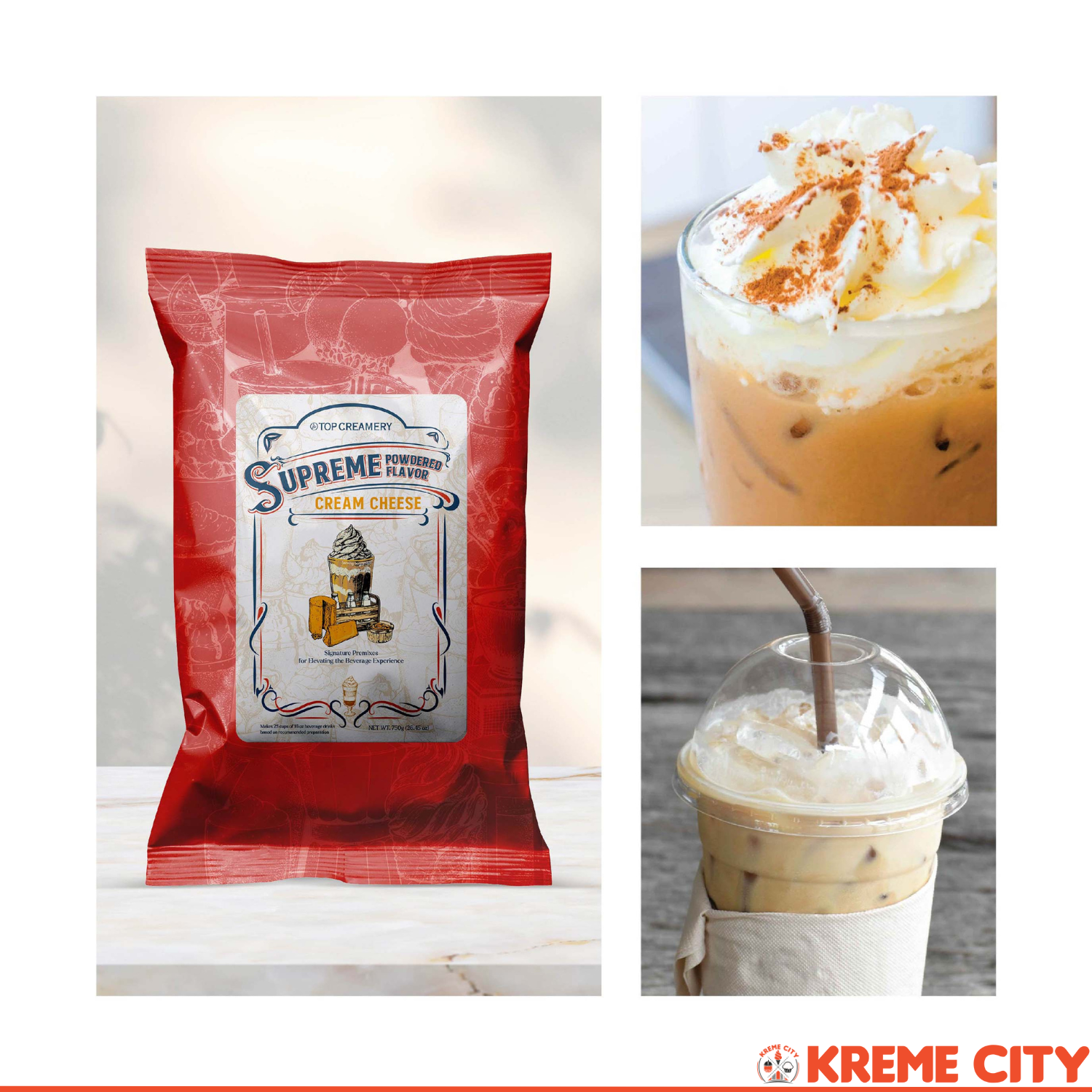 TOP Creamery Supreme Series Cream Cheese Powdered Flavor Beverage ...