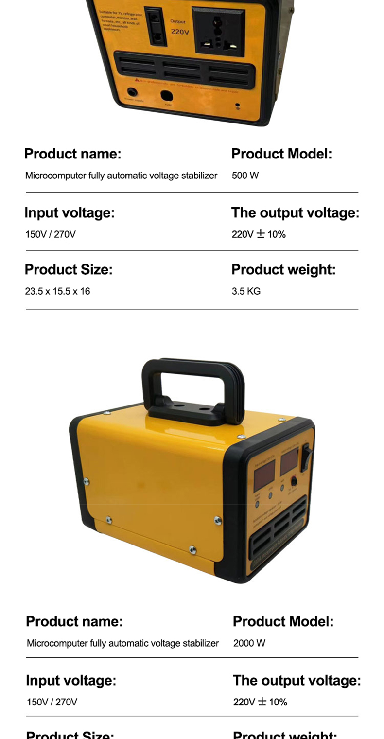 ELECTROLITE AVR Automatic Voltage Regulator SVR-3000/2500/2000/1500/1000 Servo Type AVR Time ...
