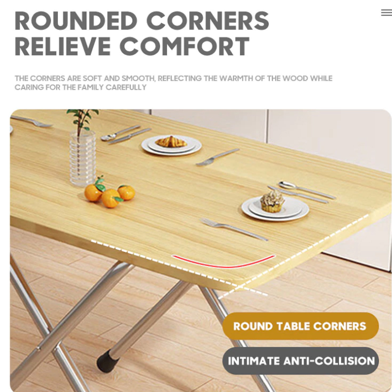 Simple foldable table for small household units dining table student ...