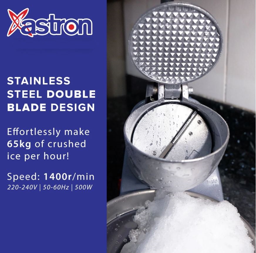 KM Astron Turbo Ice Crusher Double Blade Heavy Commercial Ice Crusher ...