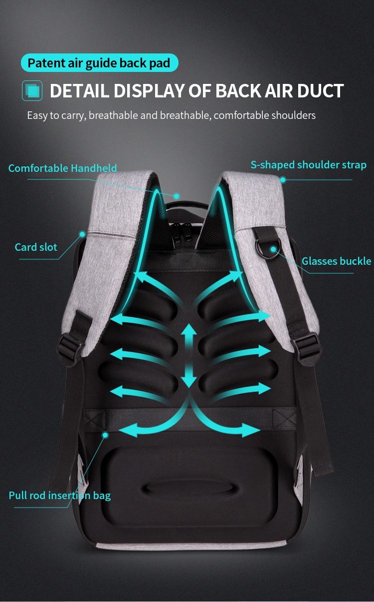 COD Backpack Men's Backpack Laptop Plastic Hard Case Computer Bag Men's ...