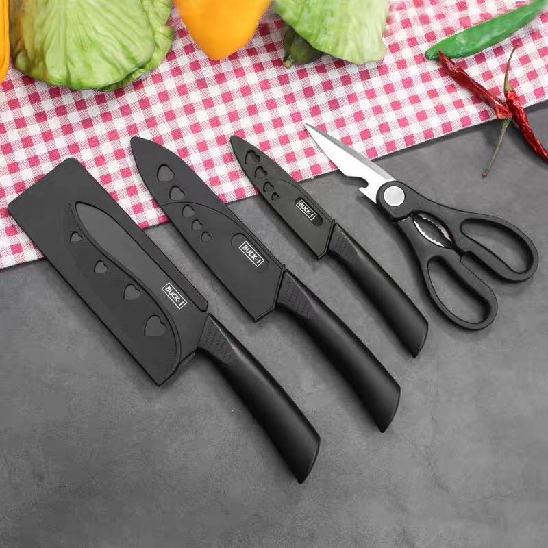 Japanese Kitchen Knife Set With Chopping Board Cheaf Cooking Knife ...