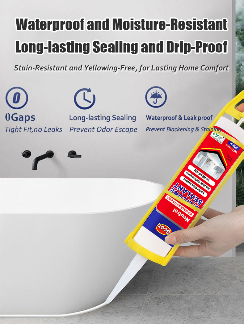 【Free Glue Gun】Waterproof 300ML Silicone Sealant Glue Strong Adhesive ...