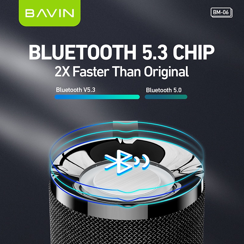 BAVIN BM06 Portable Bluetooth Speaker Outdoor Music Surround Stereo ...