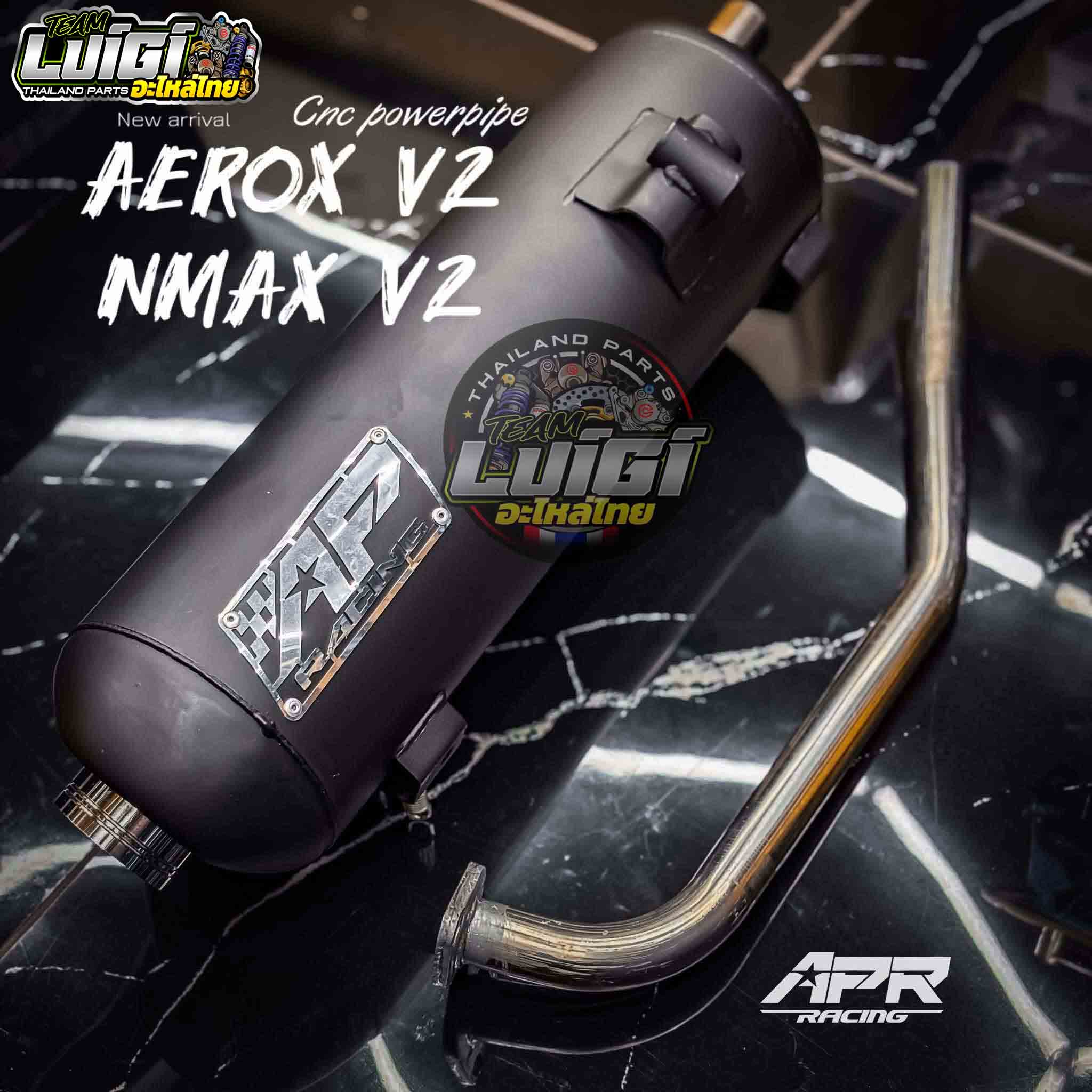 APR POWER PIPE STREET LEGAL CNC EMBLEM CLICK / ADV / PCX / NMAX / AEROX ...