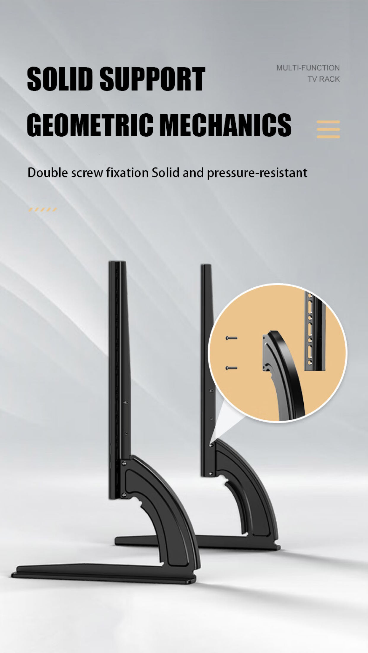 【Can bear 60KG】TV stand with bracket TV bracket 14-75 inch TV bracket ...