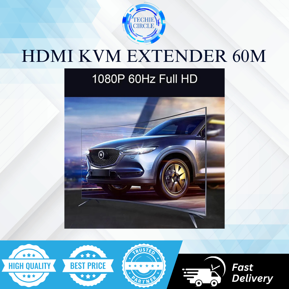 Techie Circle KVM HDMI Extender 60M 1080P | Shopee Philippines