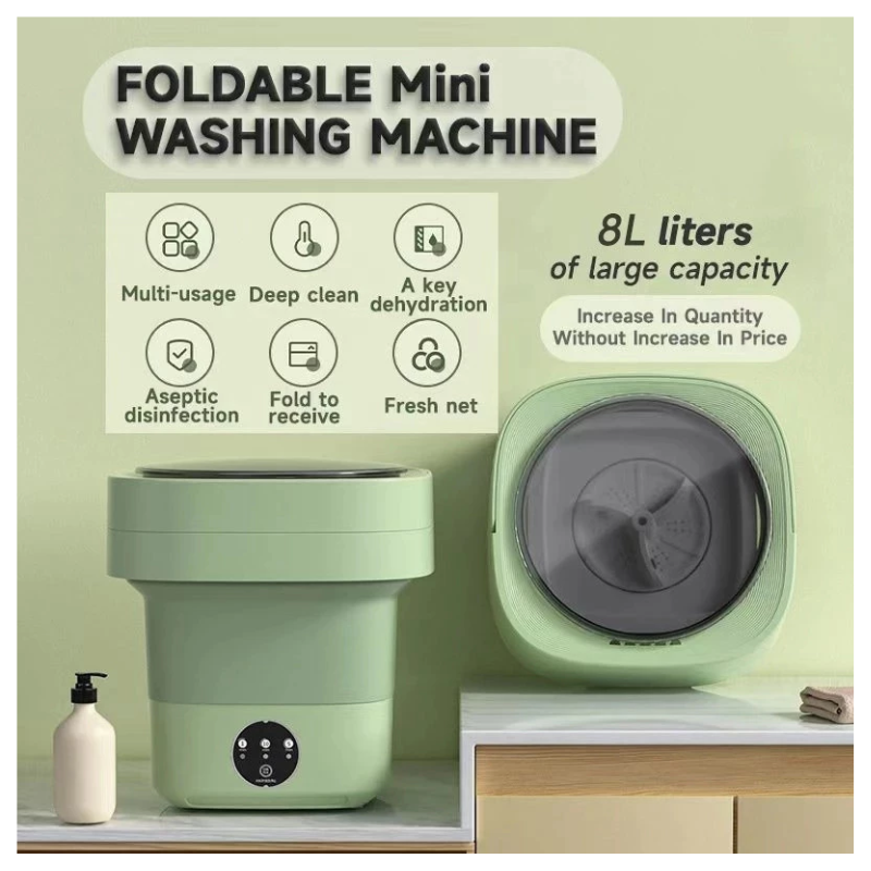 Mini Washing Machine With Dryer Foldable Space-Saving Solution Premier ...