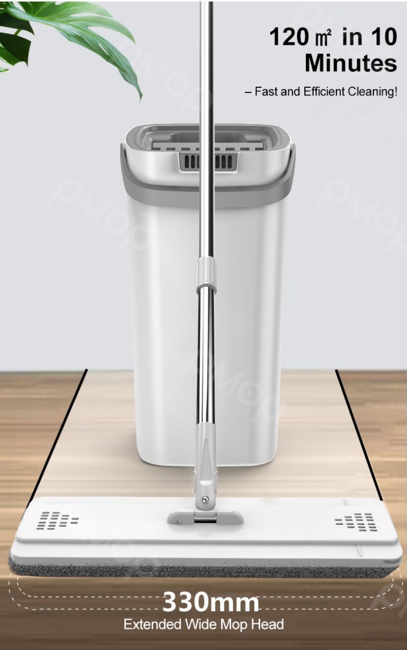 PMOP 360°Mop With Bucket Self Wash Dry wet separation Floor Mop 5 ...