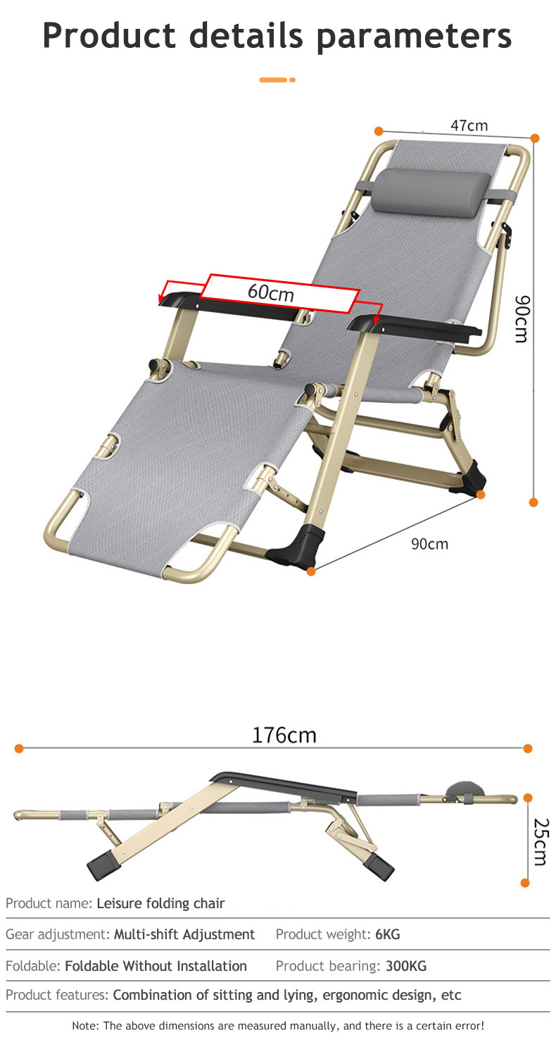 【COD】Folding Bed Chair Foldable Heavy Duty with foam Single siesta ...