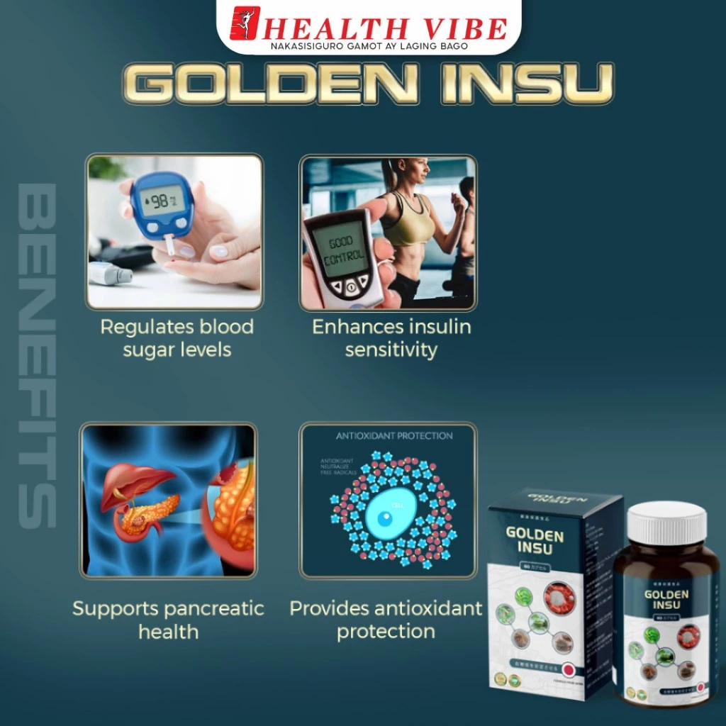 (2BOTTLES 60CAPSULES) Golden Insu for Diabetes for Low Blood Sugar ...