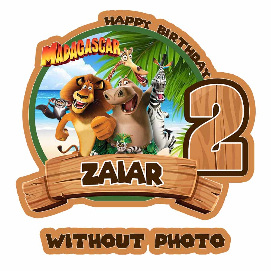 Customized MADAGASCAR Cake topper | Shopee Philippines