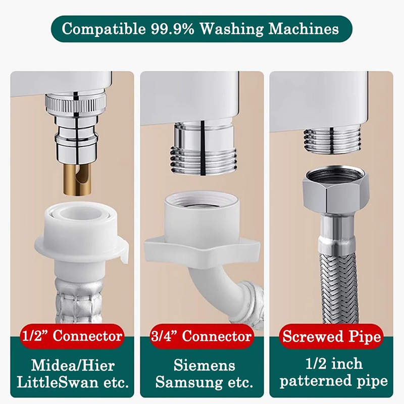 304 Stainless Steel Multi-Function Standard Spout Two Way Angle Valve ...
