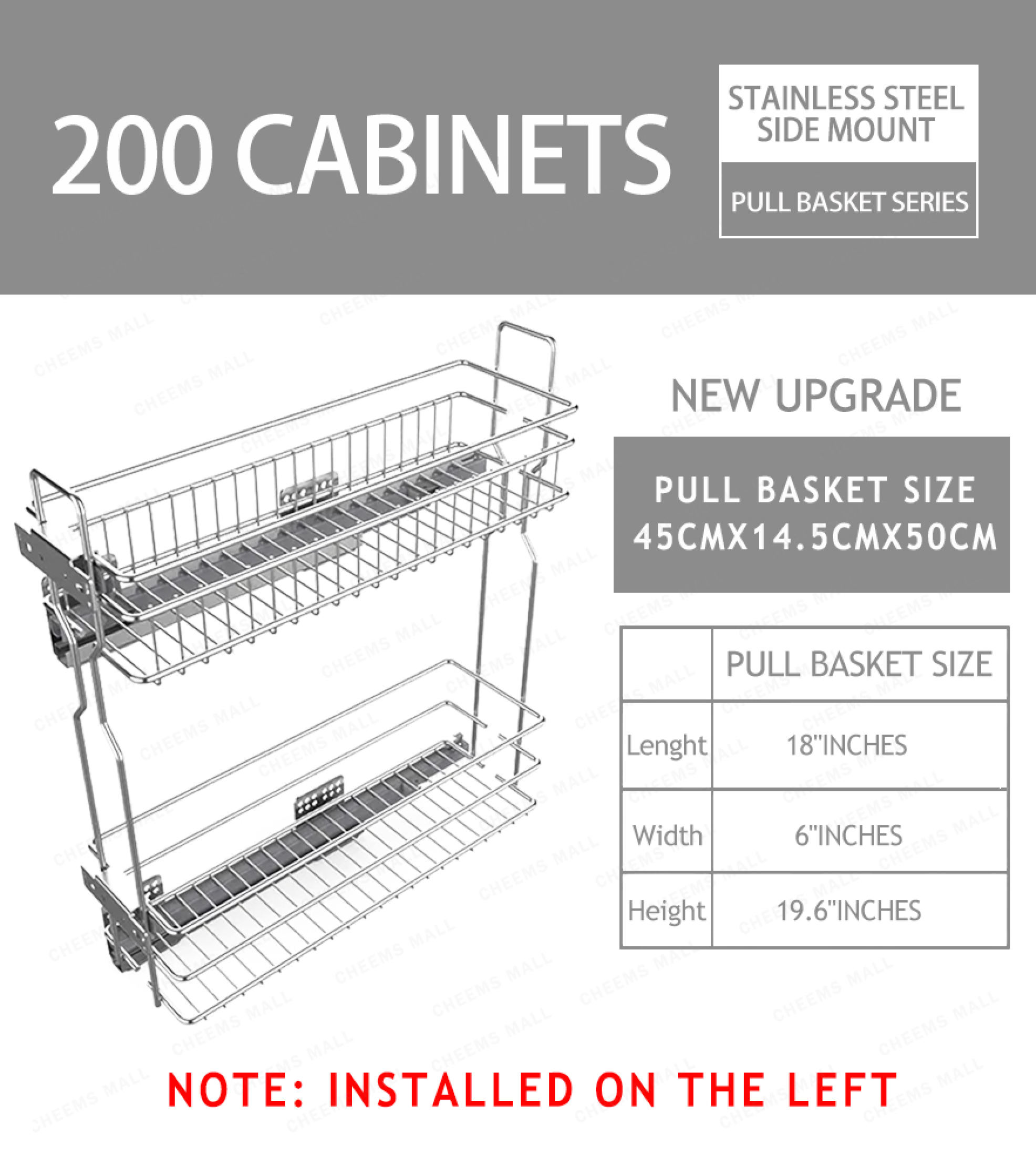 Condiments Pull out basket 2-3 layer 304 stainless | Shopee Philippines