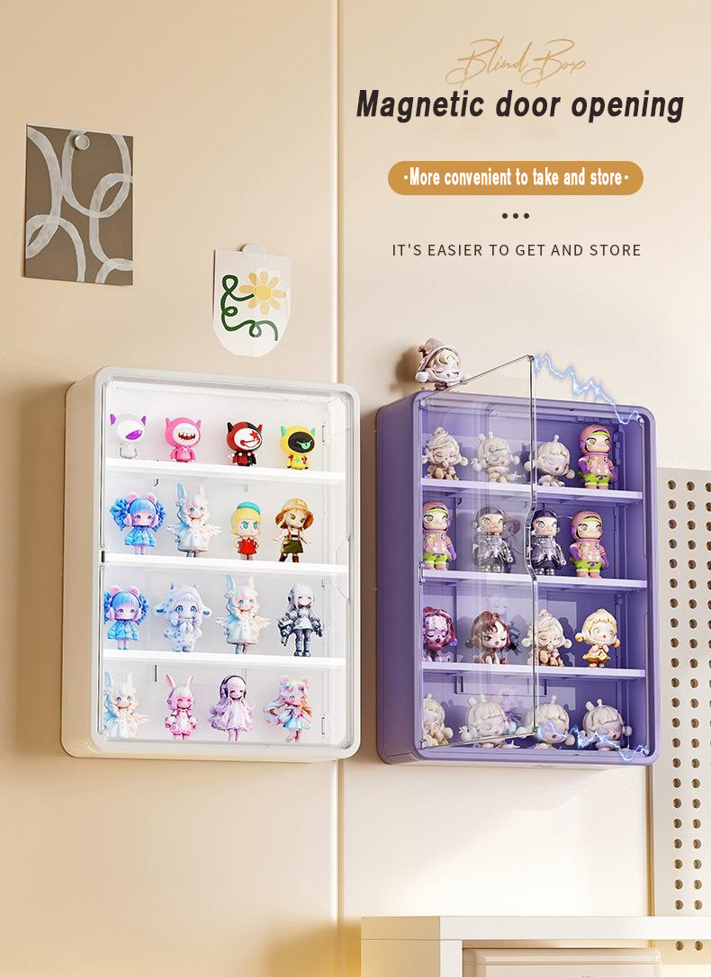 Acrylic display rack wall mounted display box storage stand multi-layer ...