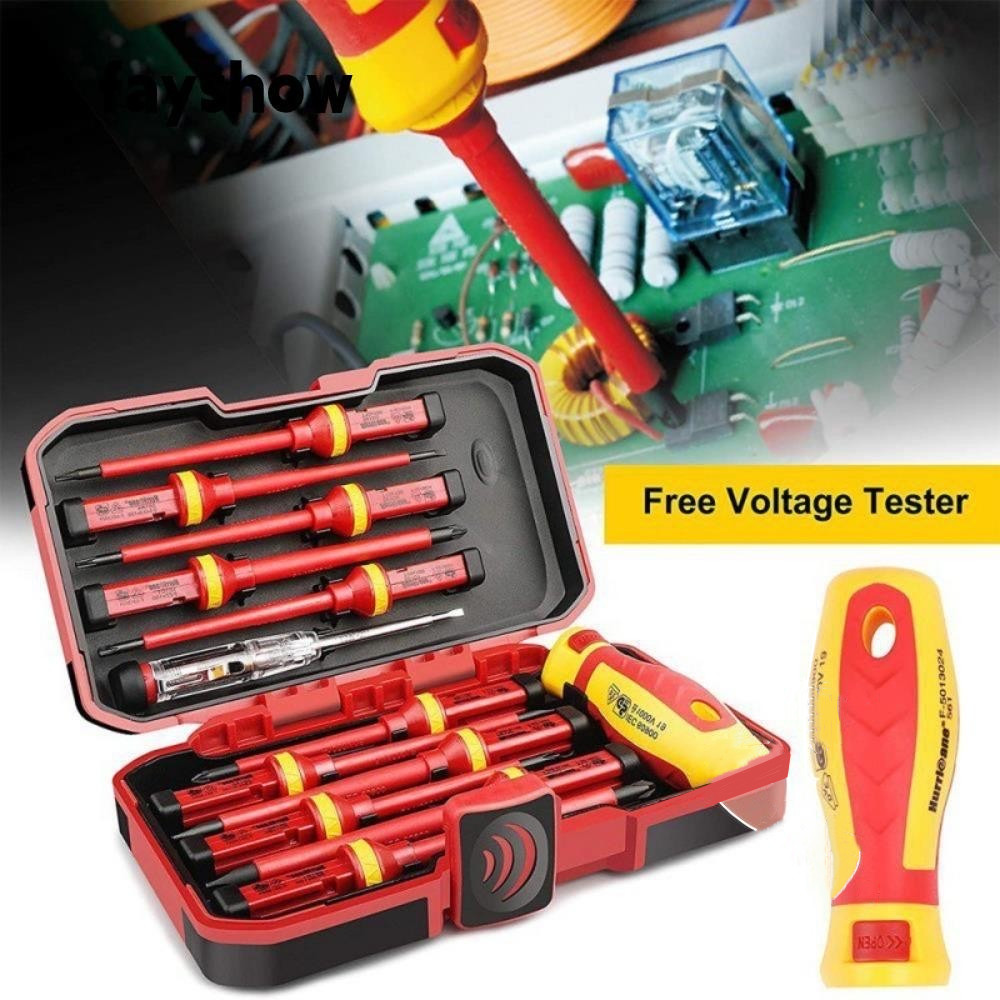 13pcs Insulated Screwdriver Set (1000V) Multifunctional Electrician ...