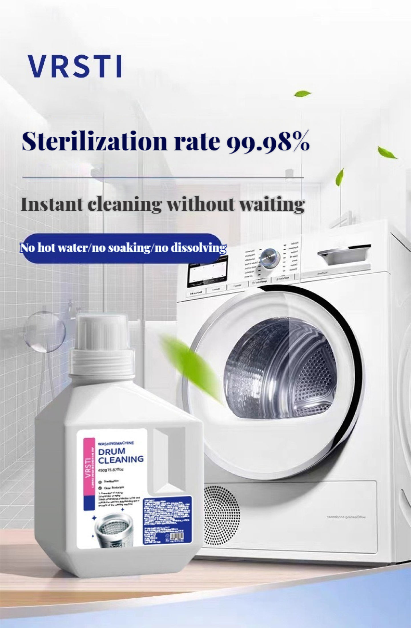 Washing machine cleaner 99% sterilization and disinfection Maintenance ...