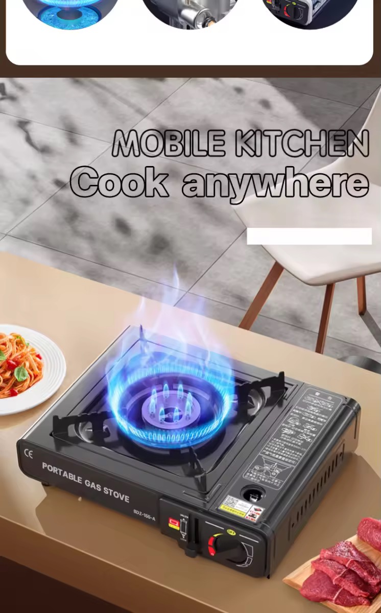 Portable gas stove 2 in 1 butane gas 4pcs stove camping gas stove ...