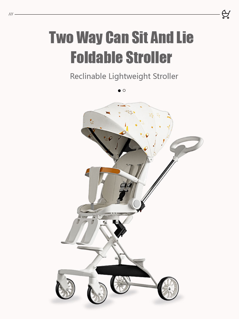 Monkey Baby Stroller Foldable Can Sit And Lie Down Stroller For Baby ...