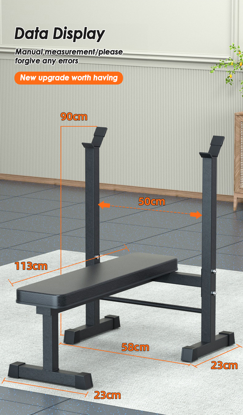 Bench press weight bench with flat bench Squat rack Barbell rack ...