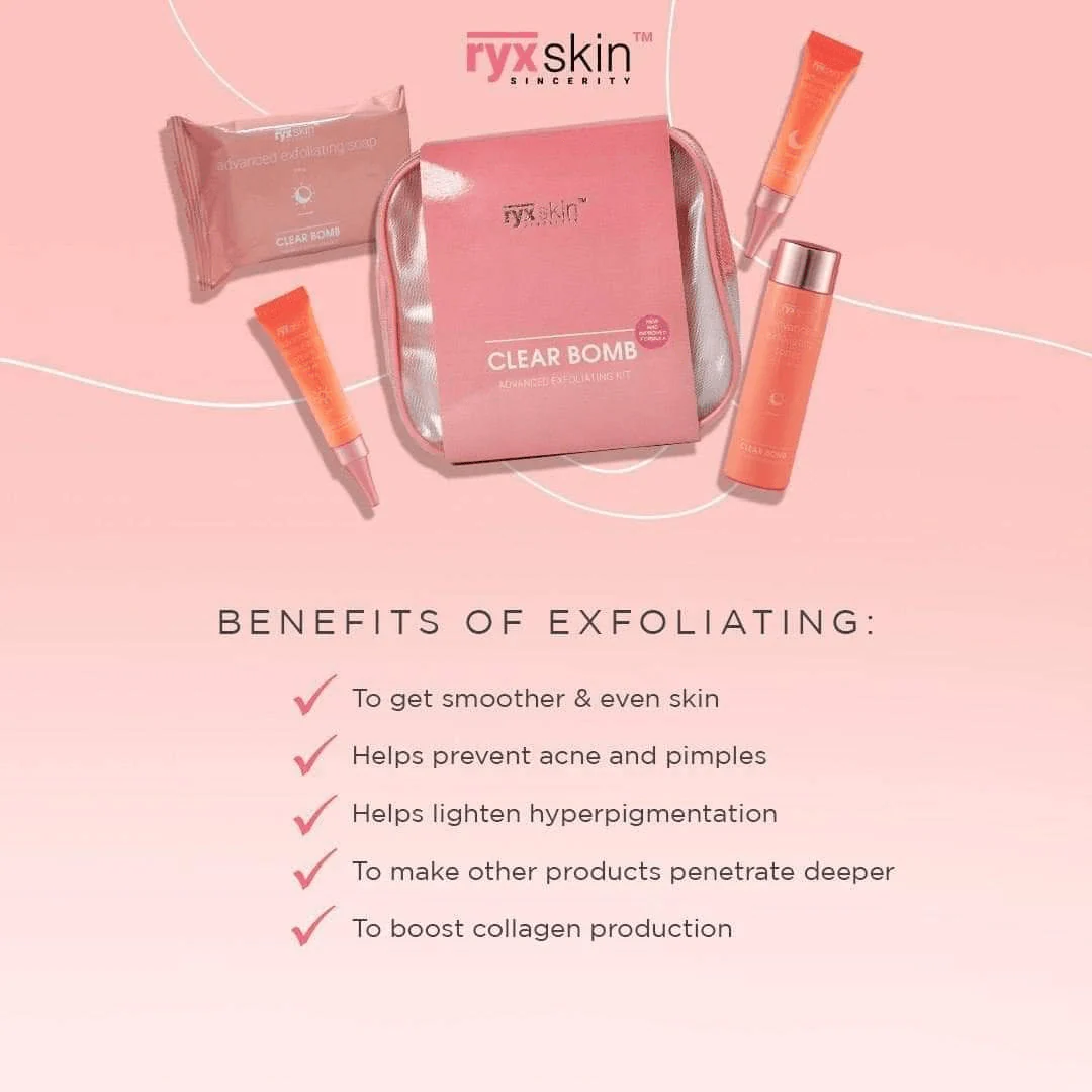 ( SET OF 3 ) RYX SKIN SINCERITY Clear Bomb Advanced Exfoliating Kit ...