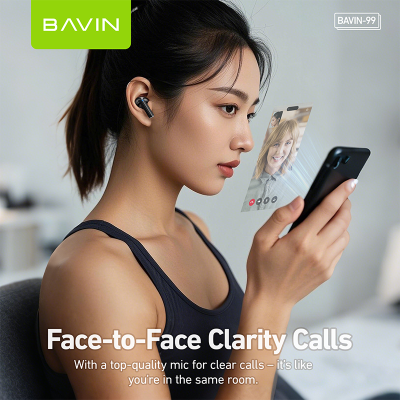 BAVIN BA99 TWS Bluetooth Wireless Earbuds Hi-Res Audio & Ultra-Clear ...